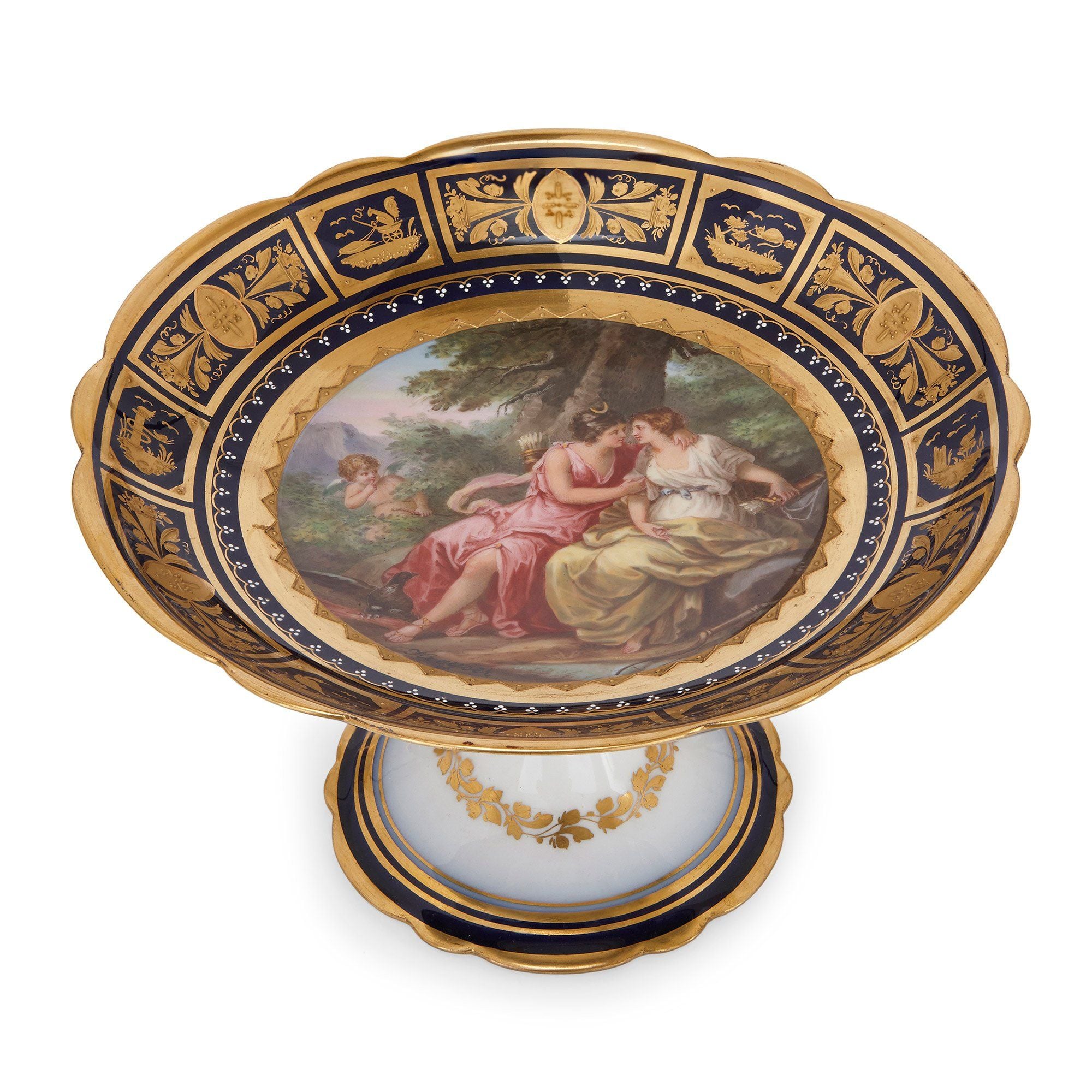 Royal Vienna porcelain antique dessert service | Mayfair Gallery