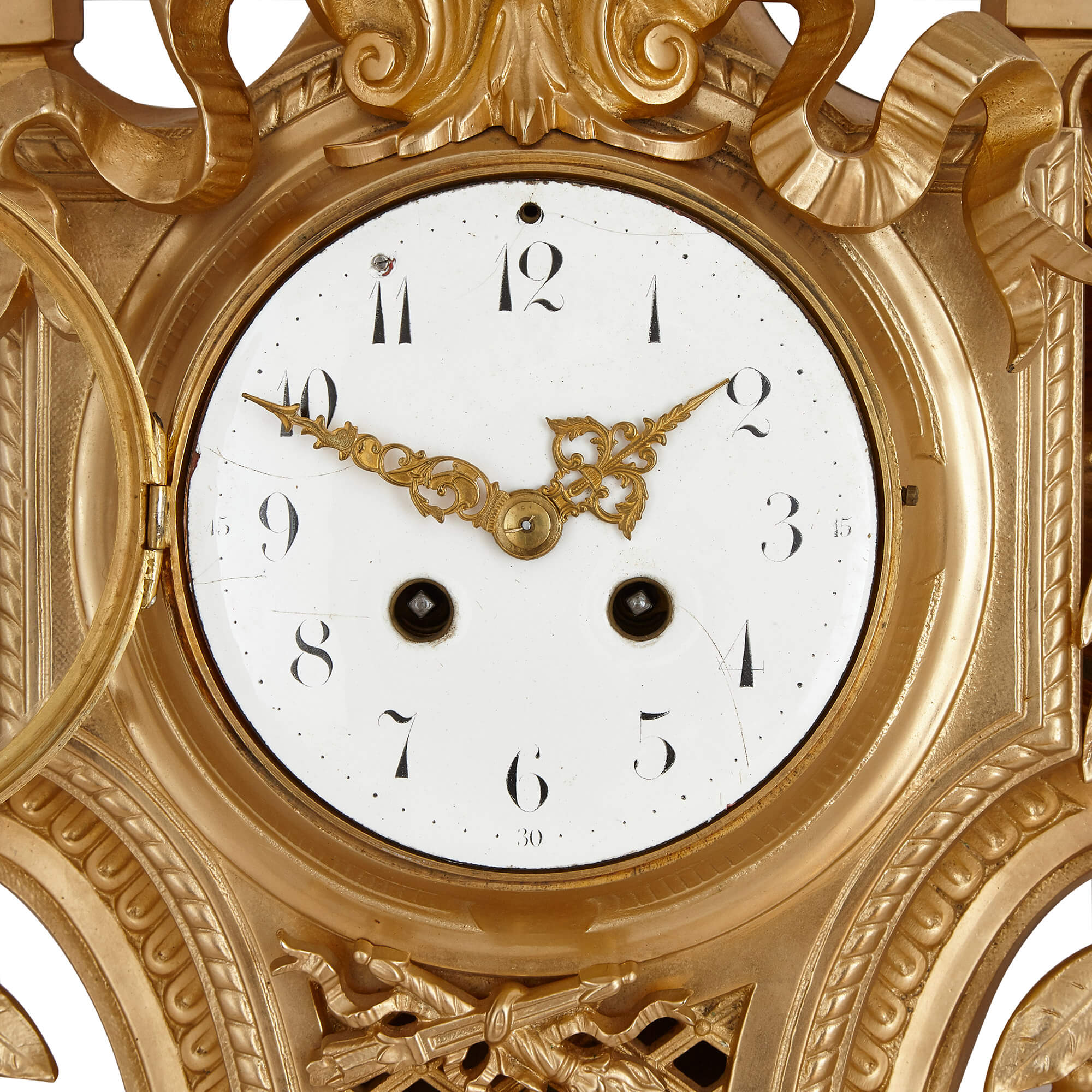 Belle Époque French antique ormolu cartel clock | Mayfair Gallery