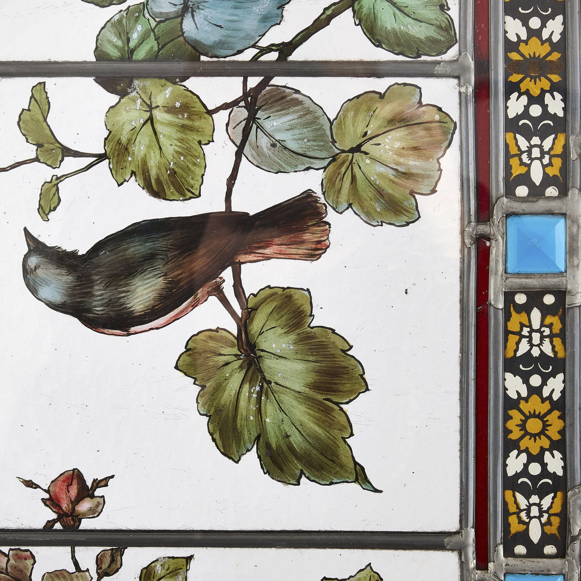 Antique stained glass window set by Glasmalerei Geyling | Mayfair Gallery