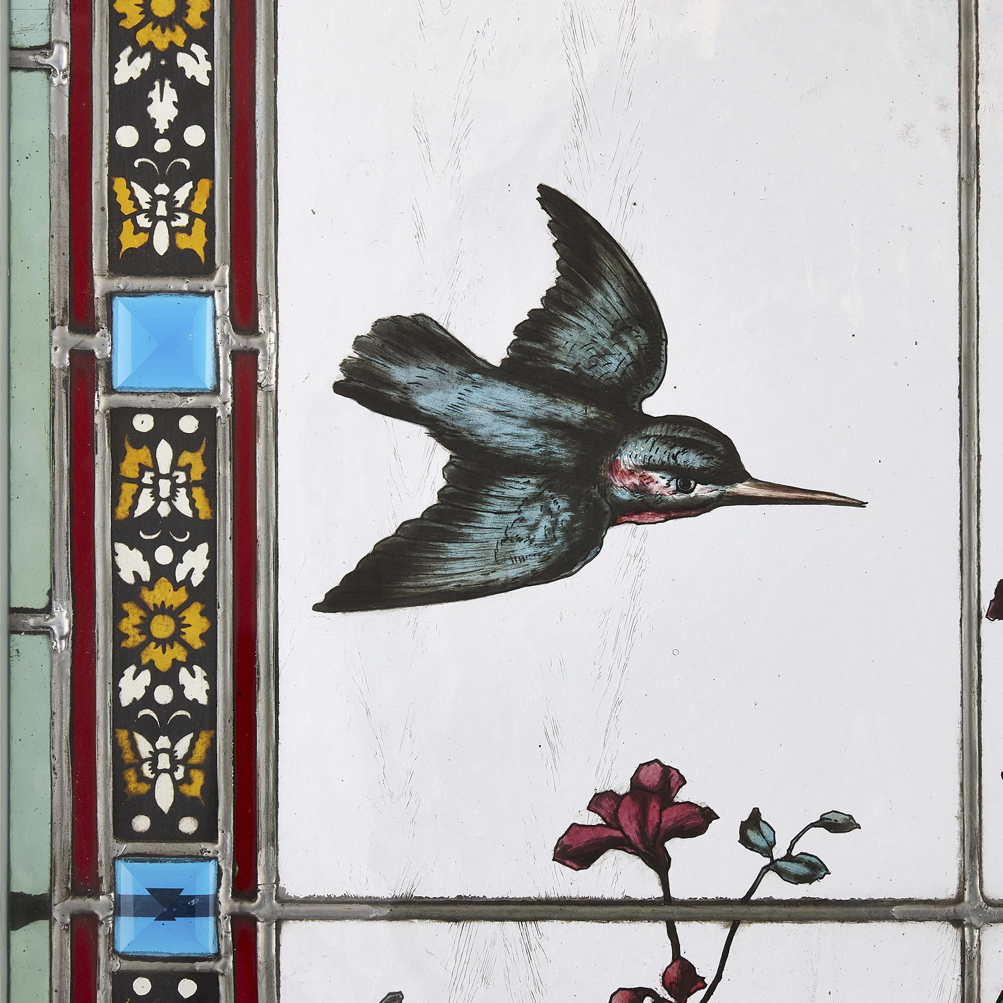 Antique stained glass window set by Glasmalerei Geyling | Mayfair Gallery
