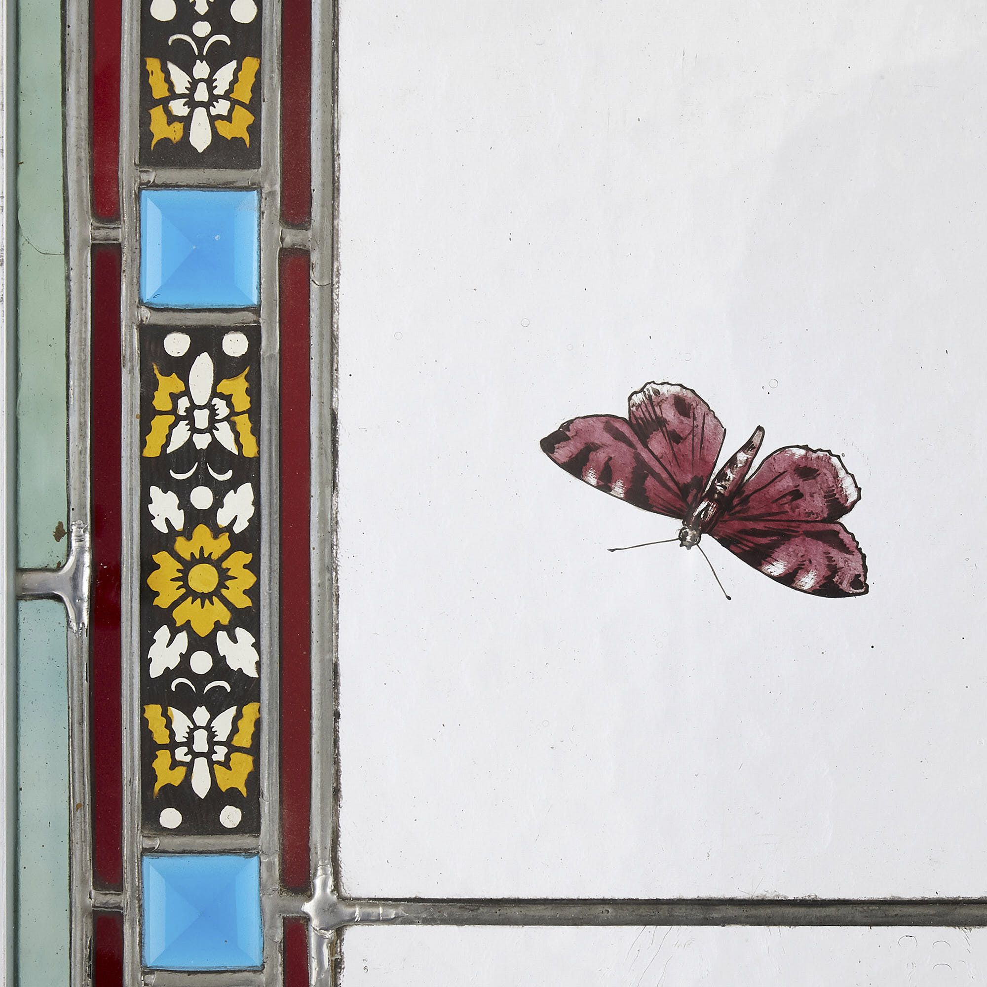 Antique stained glass window set by Glasmalerei Geyling | Mayfair Gallery