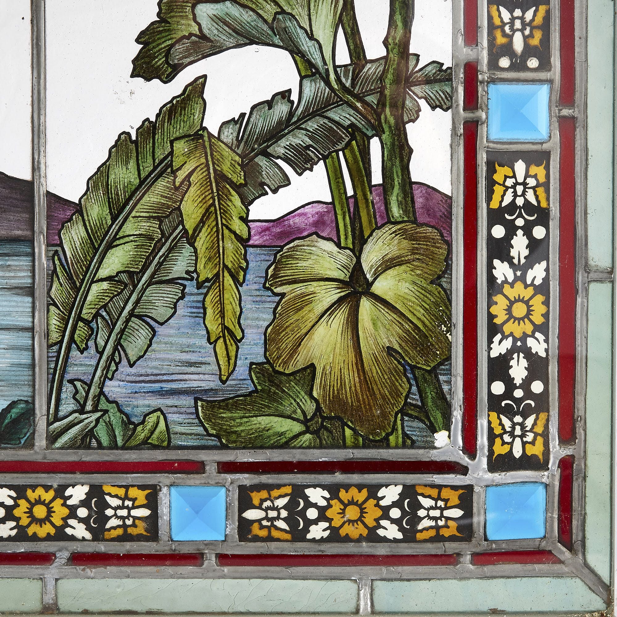 Antique stained glass window set by Glasmalerei Geyling | Mayfair Gallery