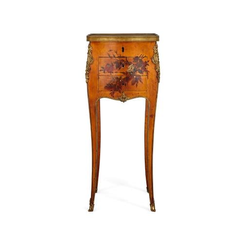 Transitional style ormolu mounted antique side table | Mayfair Gallery