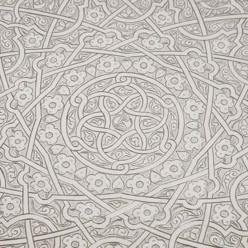 Egyptian silver bowl engraved with geometrical patterns | Mayfair Gallery