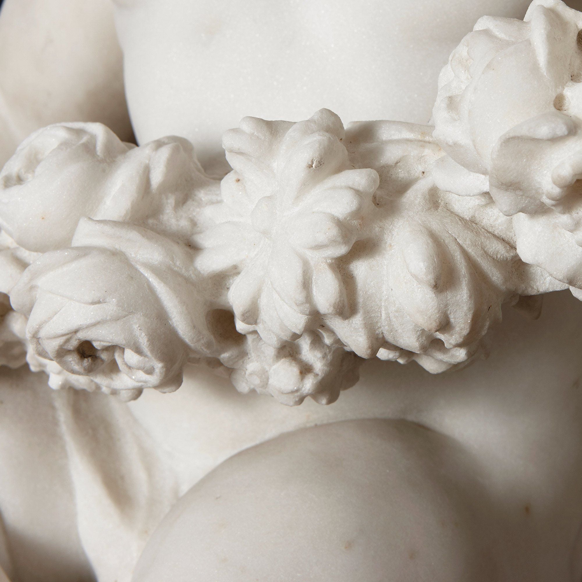 Pair of antique French Louis XVI style white marble cherubs | Mayfair ...