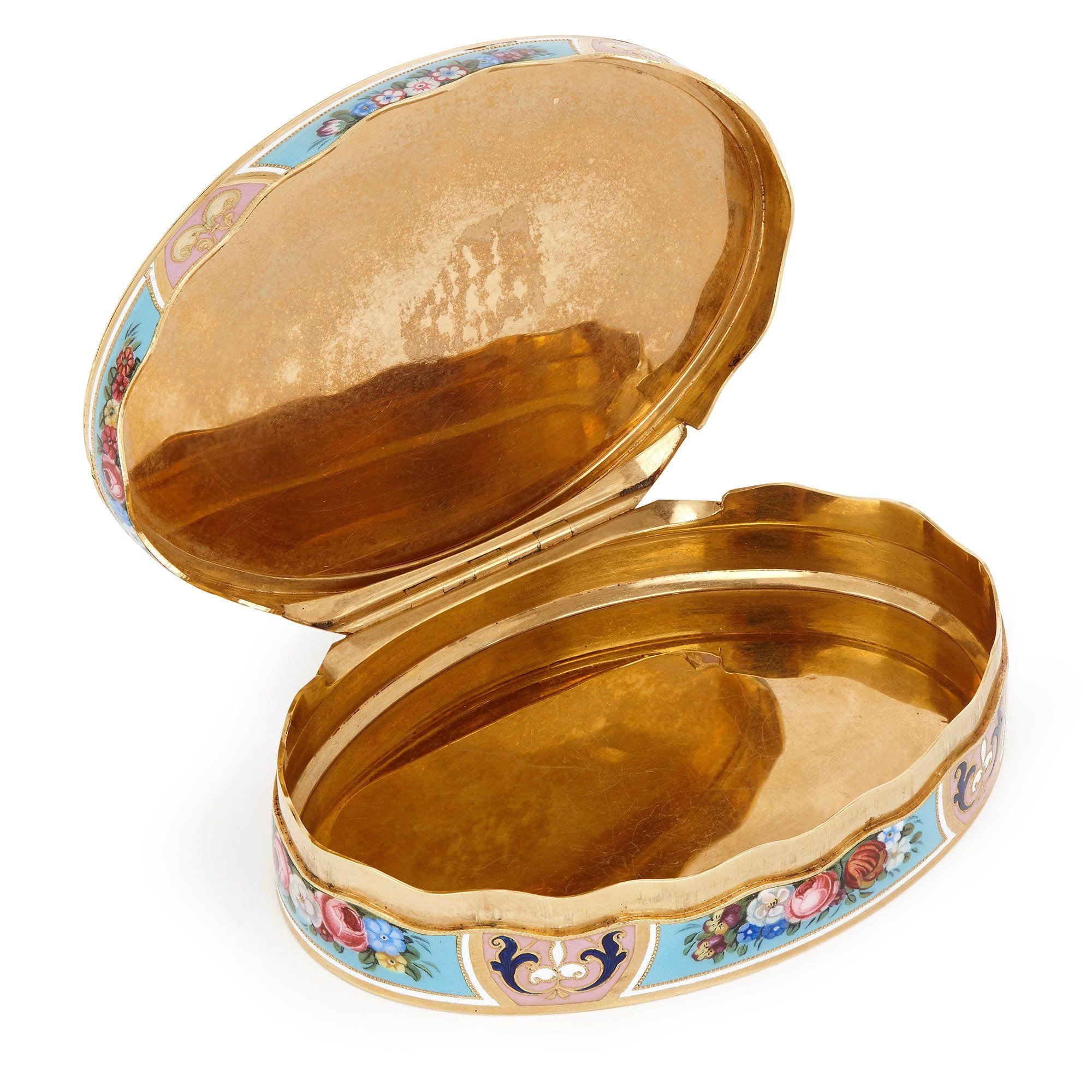 Solid gold and enamel Orientalist antique snuff box | Mayfair Gallery