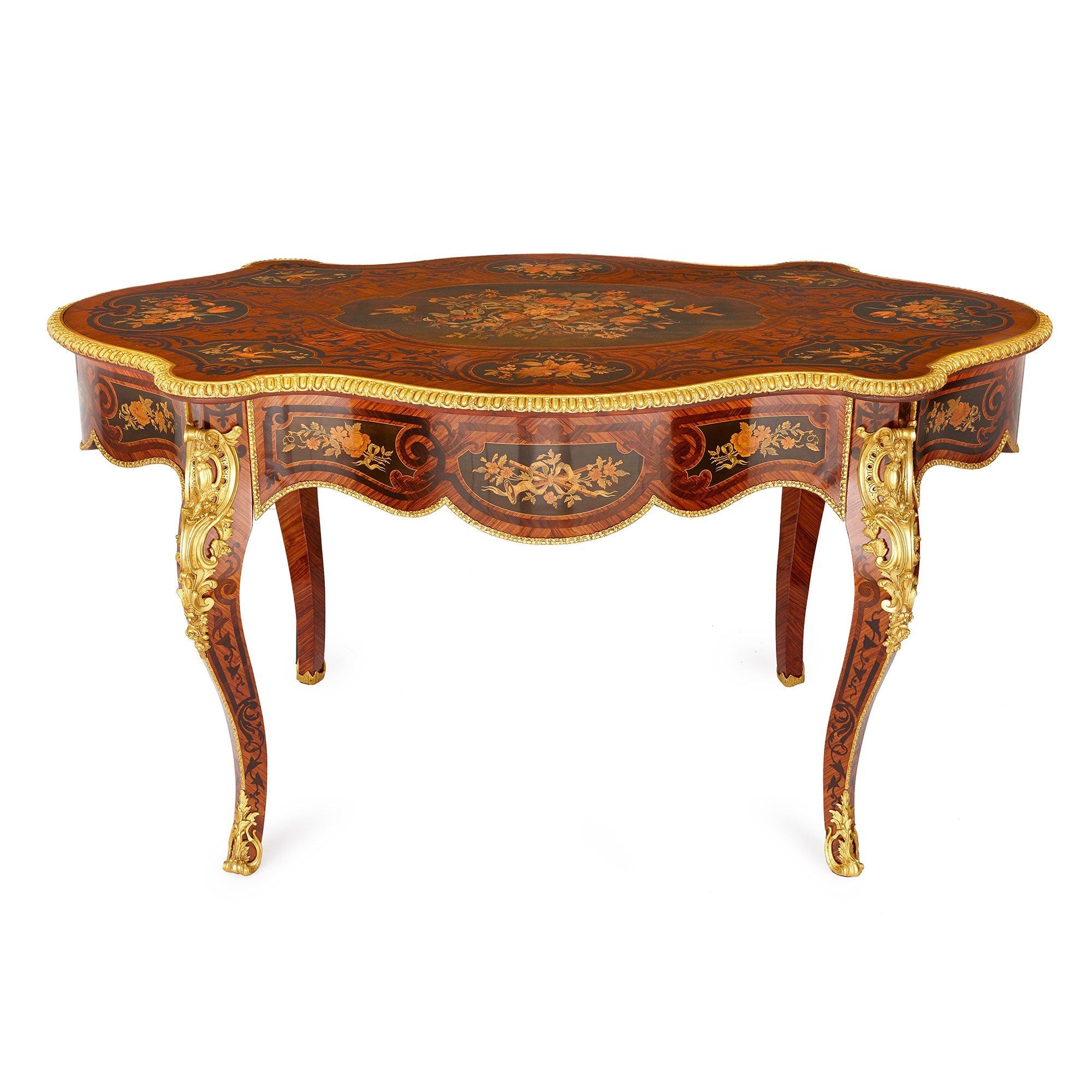 Napoleon III period antique ormolu mounted marquetry table | Mayfair ...