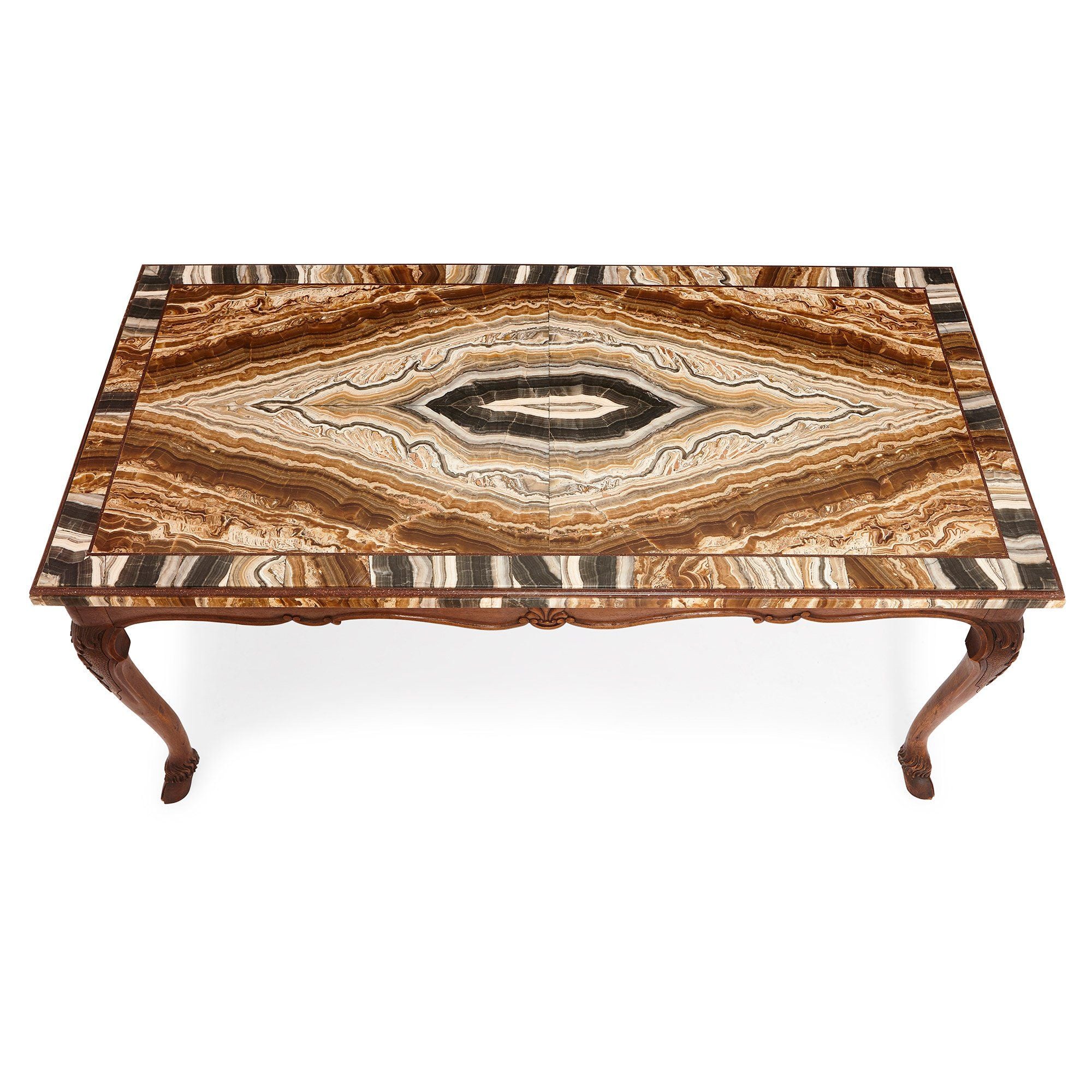 18th Century Italian onyx and porphyry coffee table | Mayfair Gallery