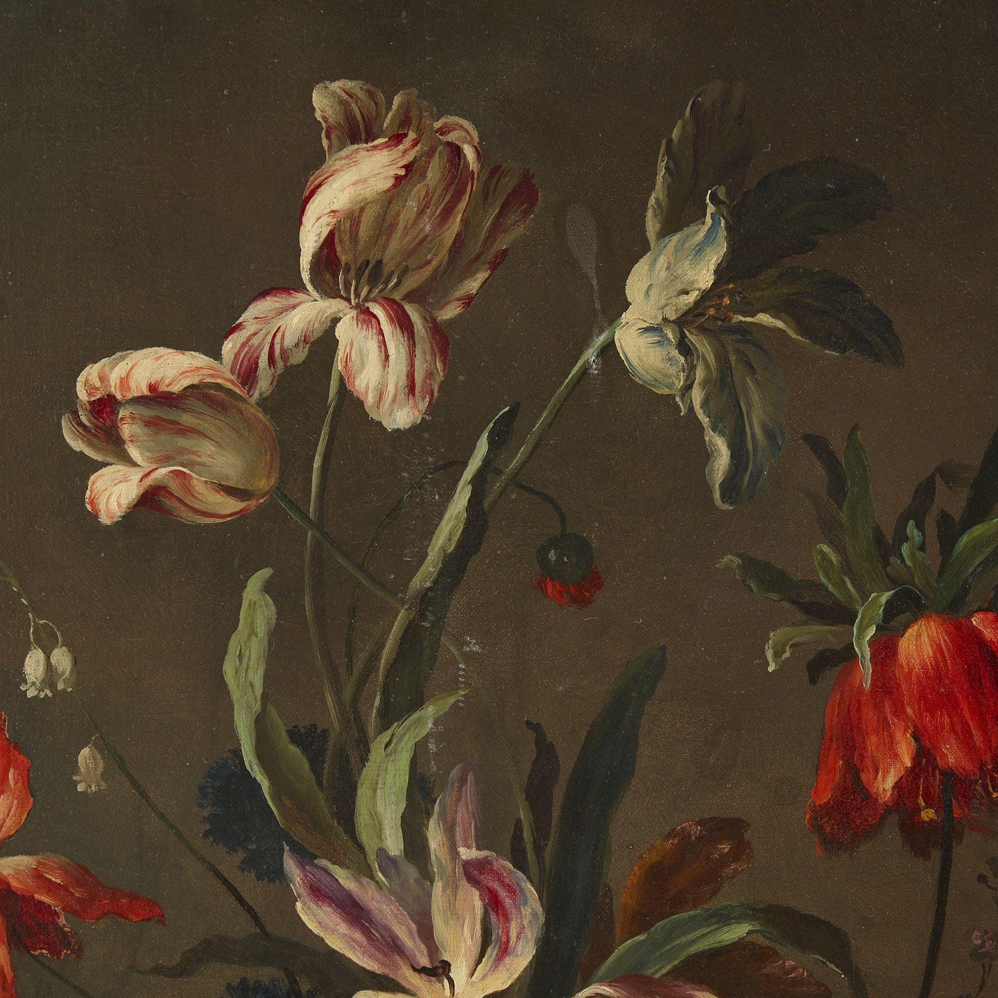 Pair of large Dutch floral still life paintings | Mayfair Gallery