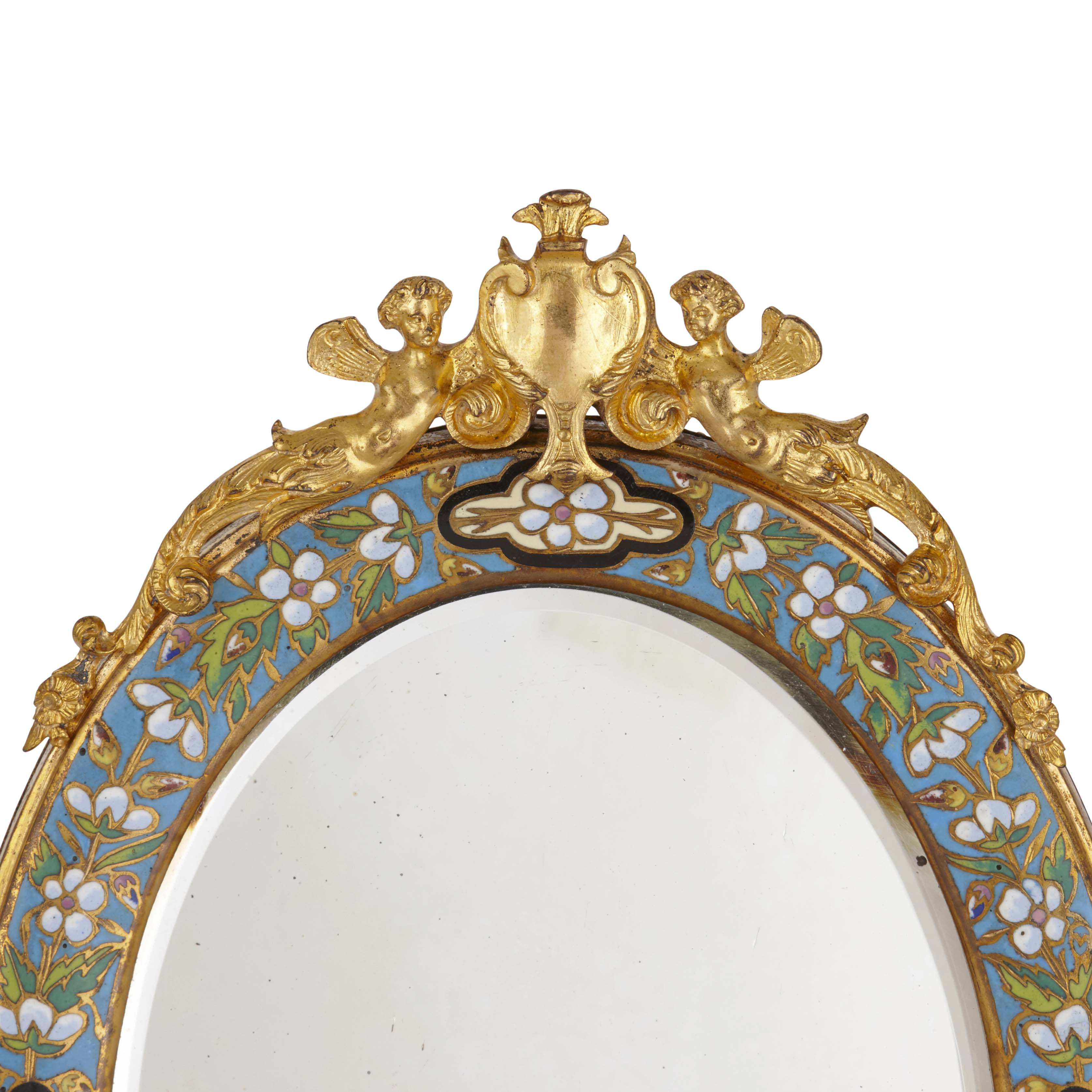 Ormolu, champlevé enamel and alabaster dressing table mirror | Mayfair ...