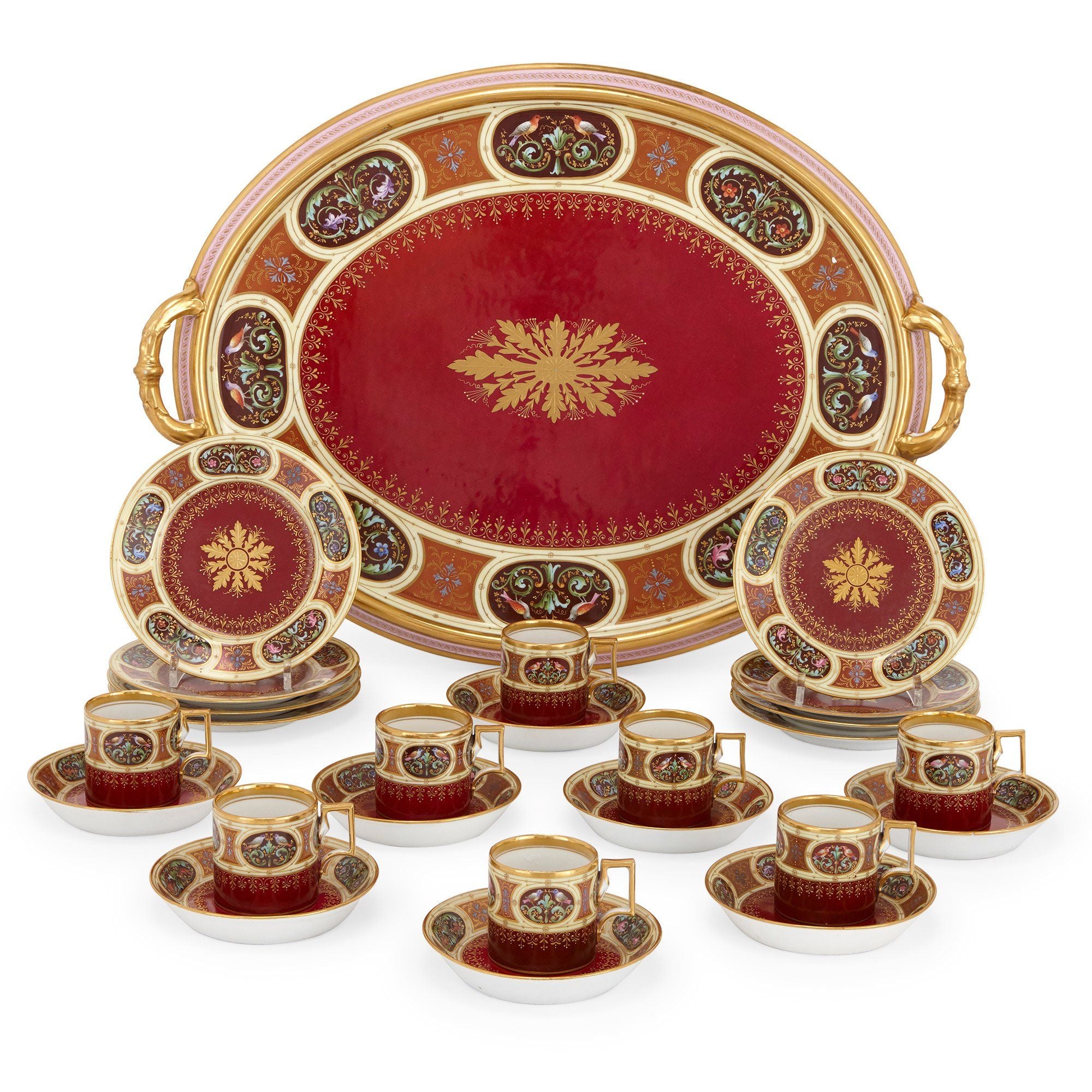 Royal Vienna porcelain antique twenty-five piece service | Mayfair Gallery