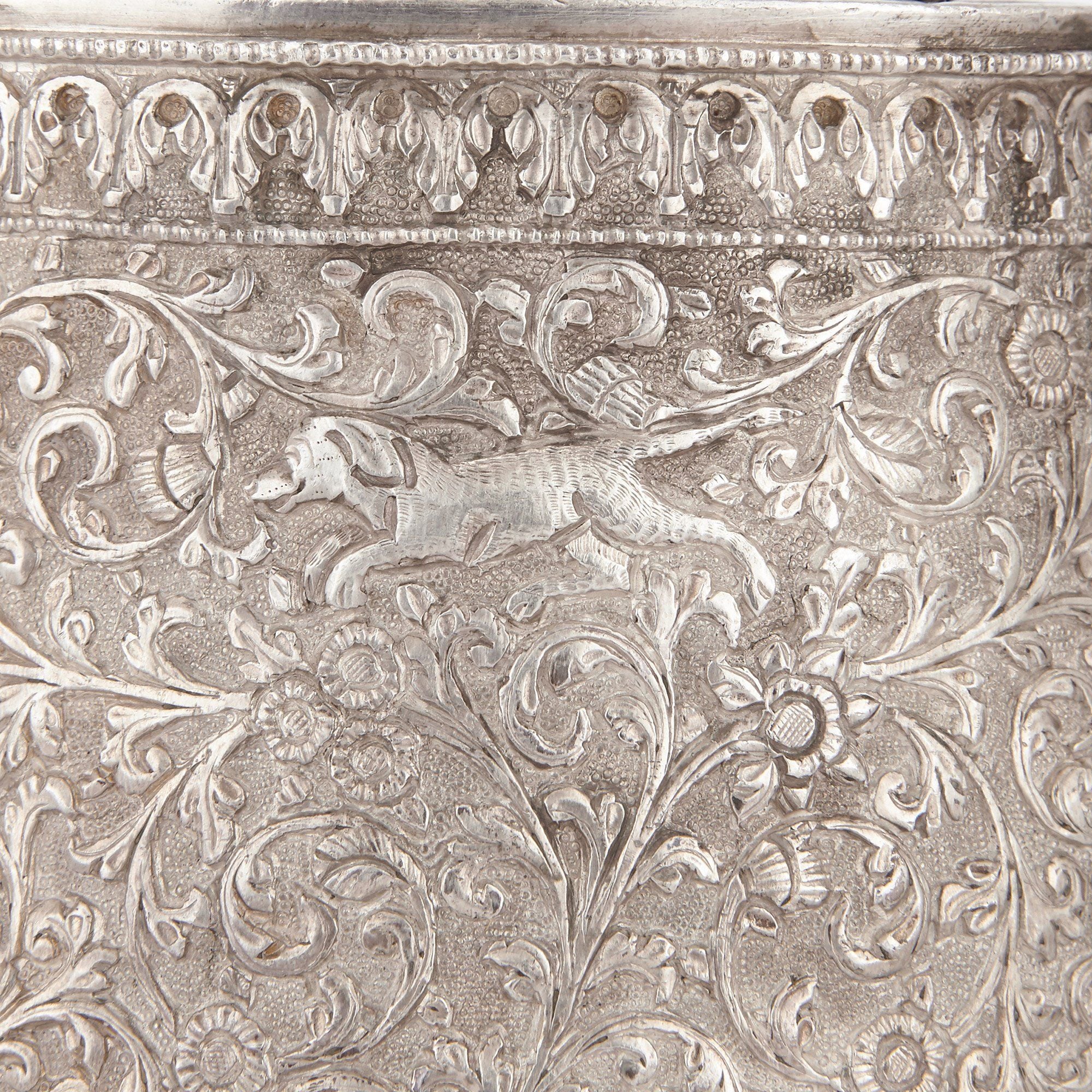 Antique Indian silver tea set, Kutch district, Gujarat | Mayfair Gallery