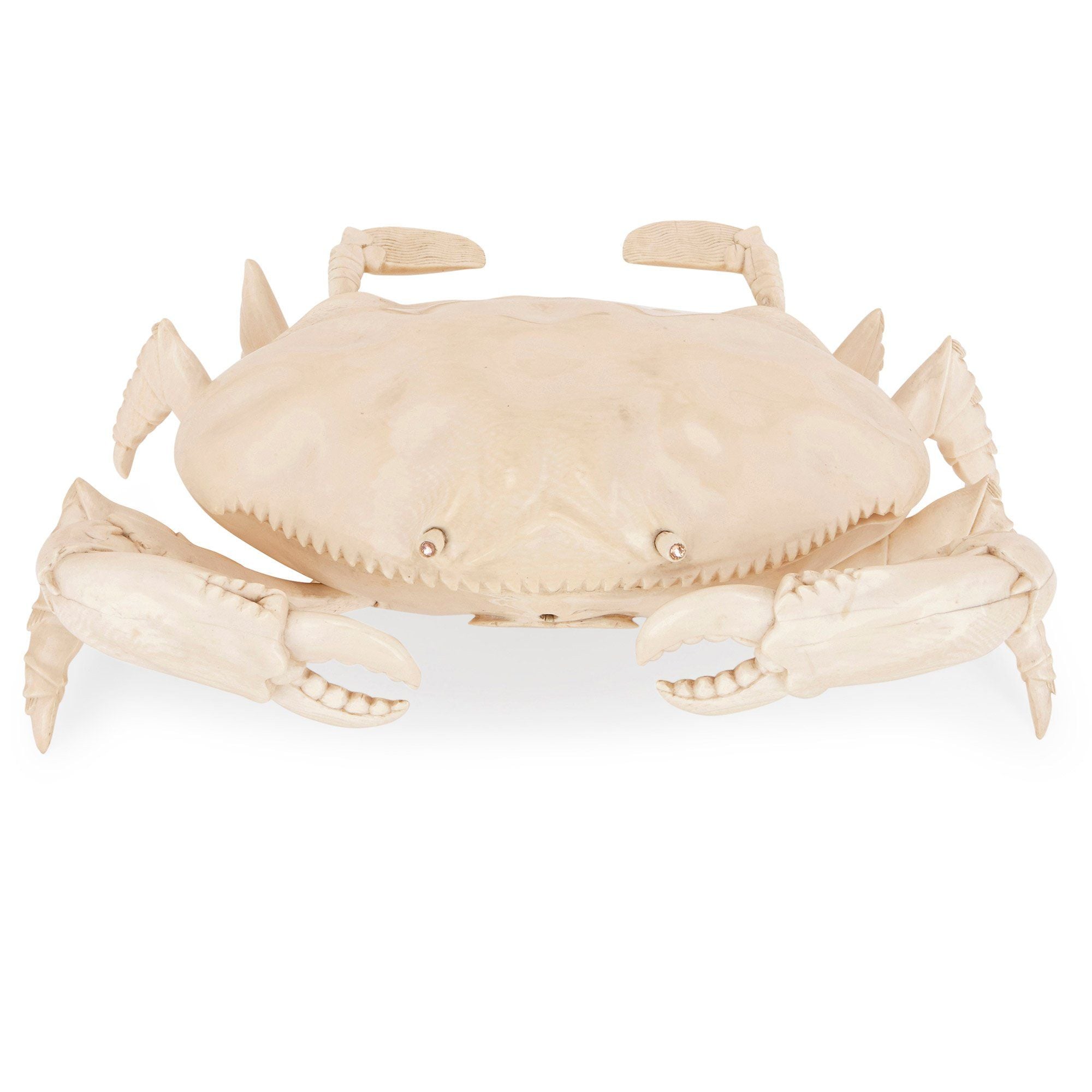 Antique ivory crab-form box | Mayfair Gallery