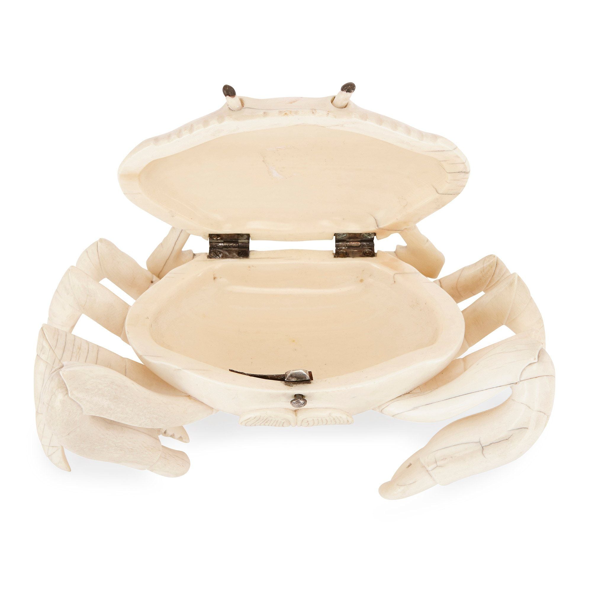 19th Century ivory box in the form of a crab | Mayfair Gallery