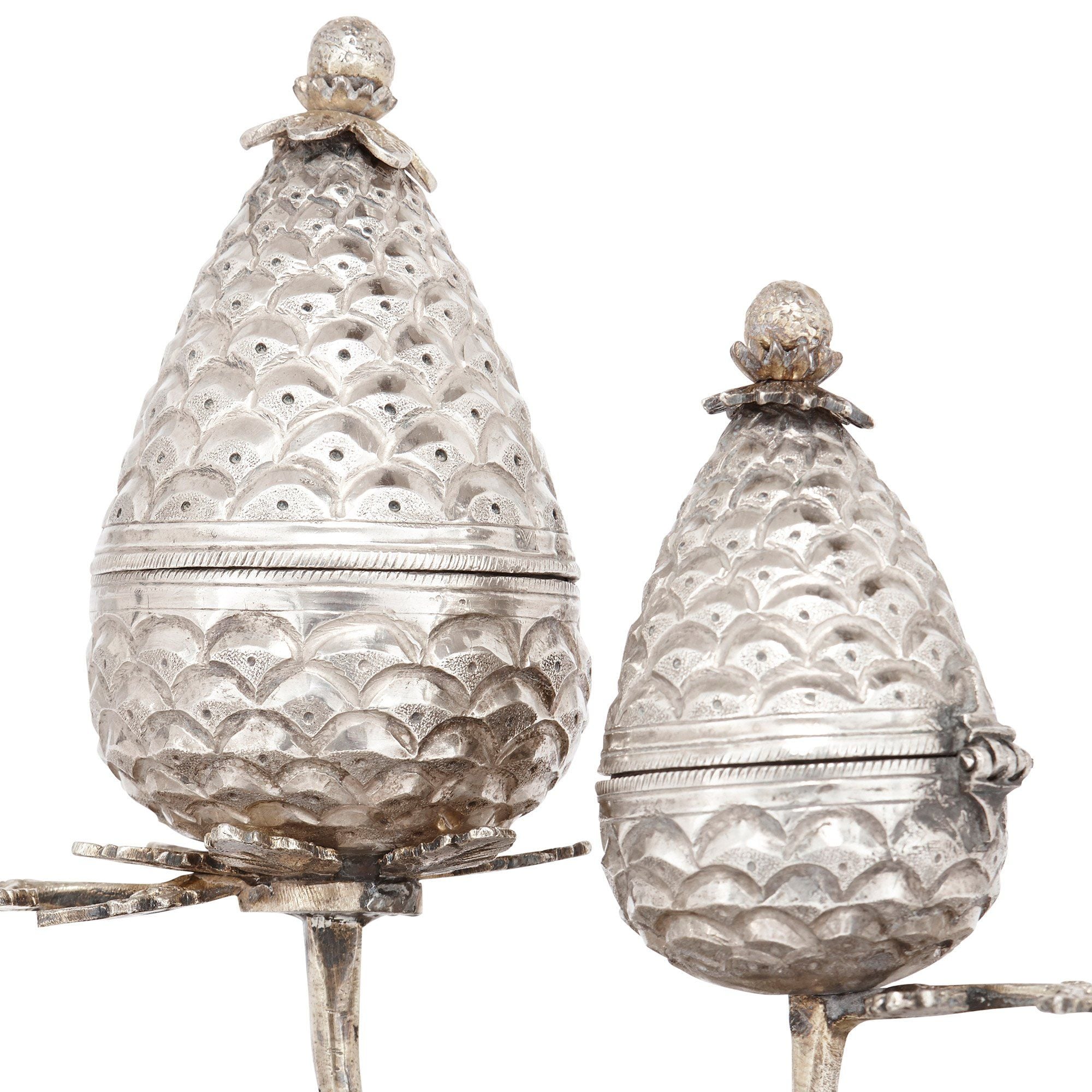 19th Century Turkish Judaica silver Besamim spice box | Mayfair Gallery