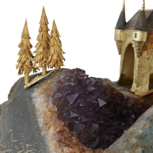 Large diamond set gold and amethyst castle model by Garrard | Mayfair ...