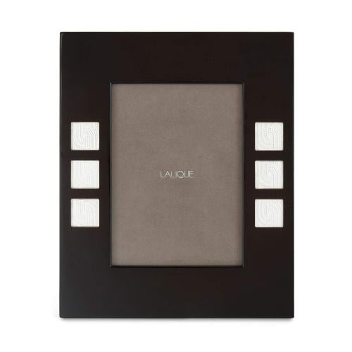Black lacquer and glass photograph frame by Lalique | Mayfair Gallery