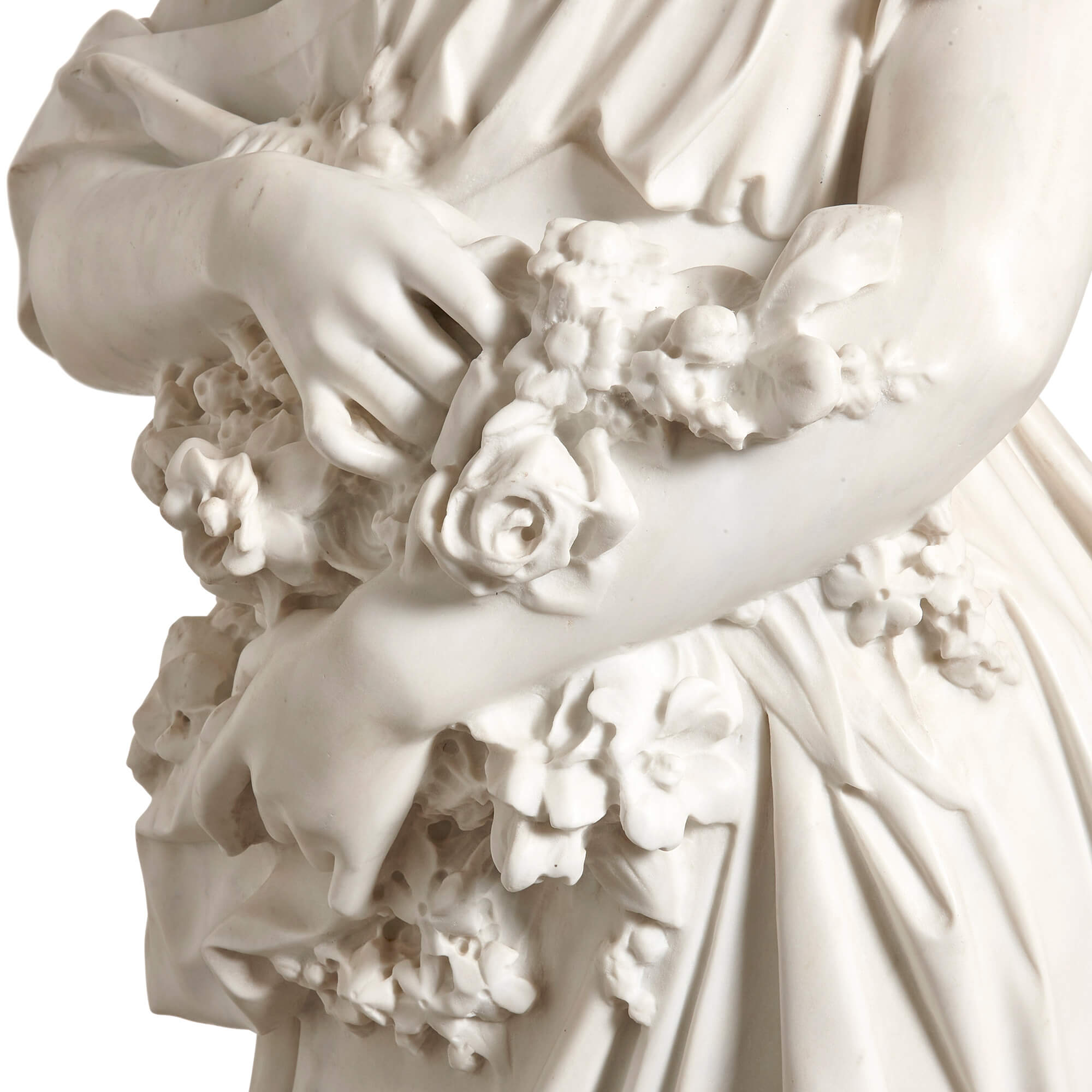 Life-size female marble sculpture of Spring by Antonio Frilli | Mayfair ...