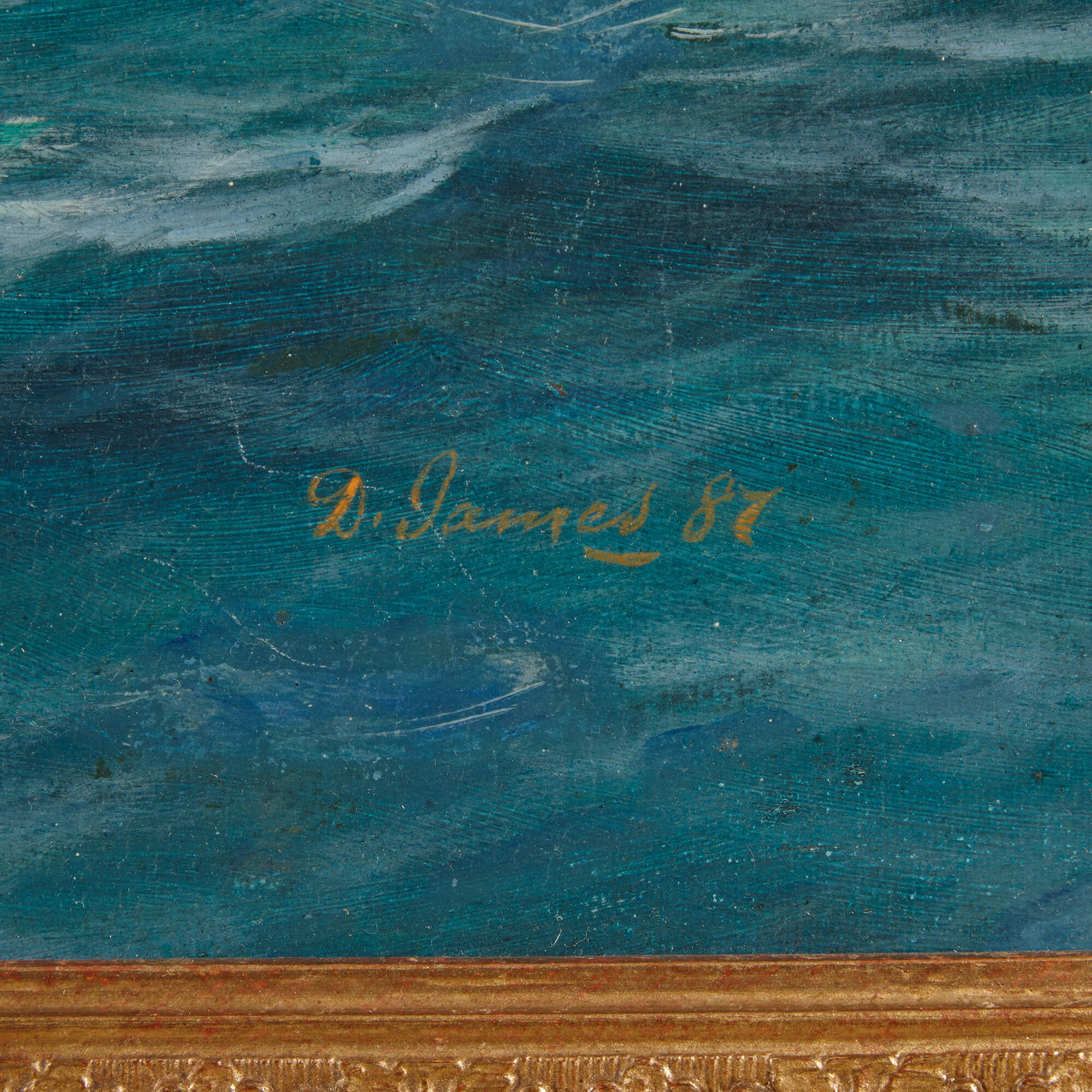 A large seascape painting by David James (British, 1853-1904) | Mayfair ...