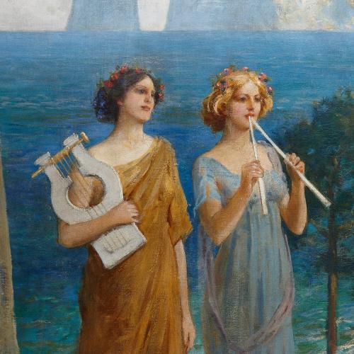 'Arcadia,' a monumental British Neoclassical collaborative painting ...