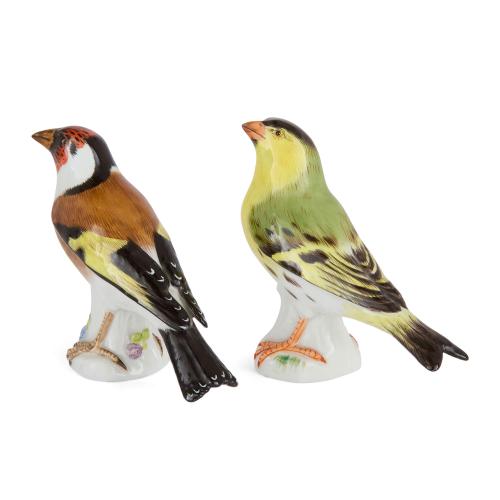 Four German porcelain bird models by Meissen | Mayfair Gallery