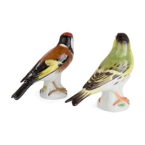 Four German porcelain bird models by Meissen | Mayfair Gallery