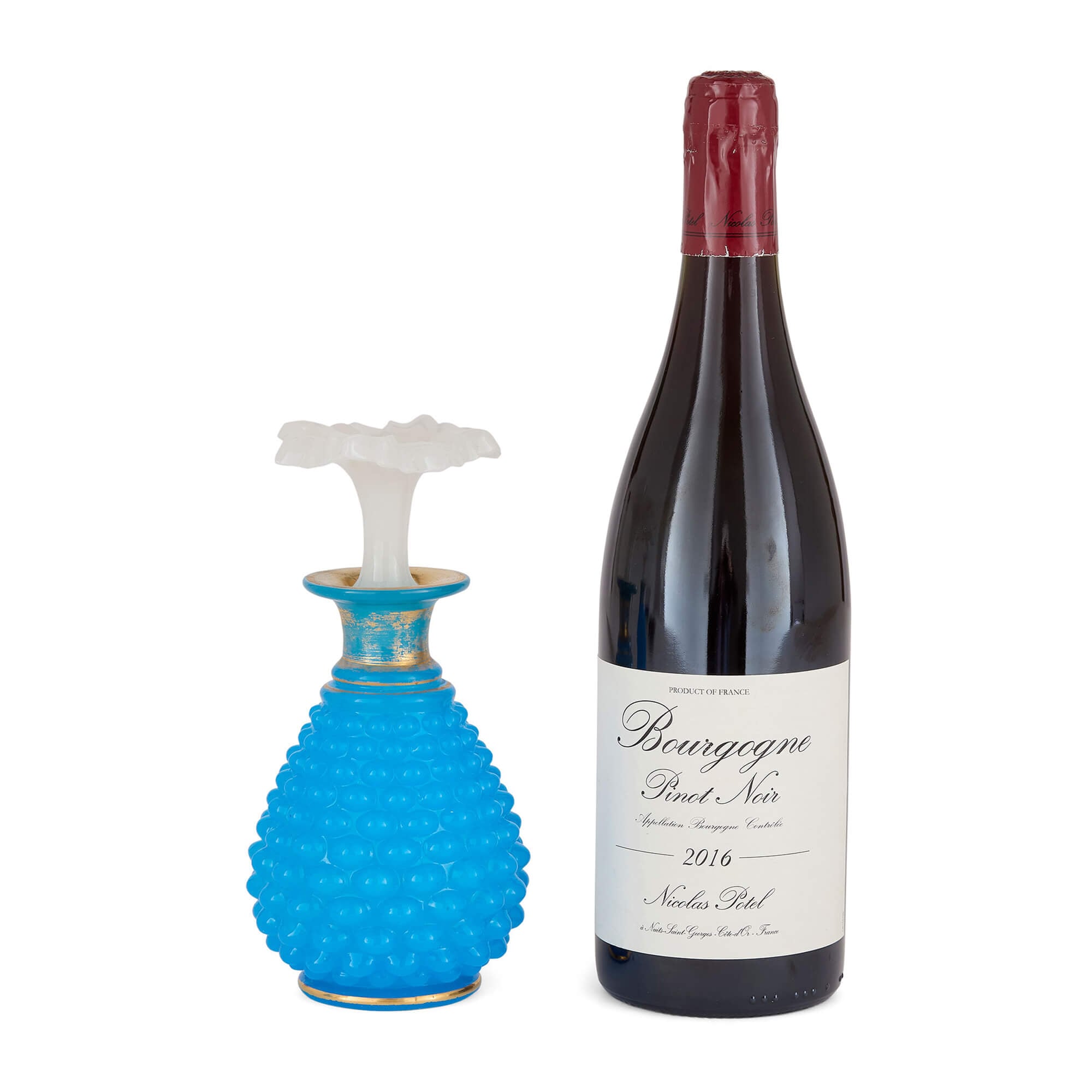 Pair of French 19th century opaline glass pineapple bottles | Mayfair ...