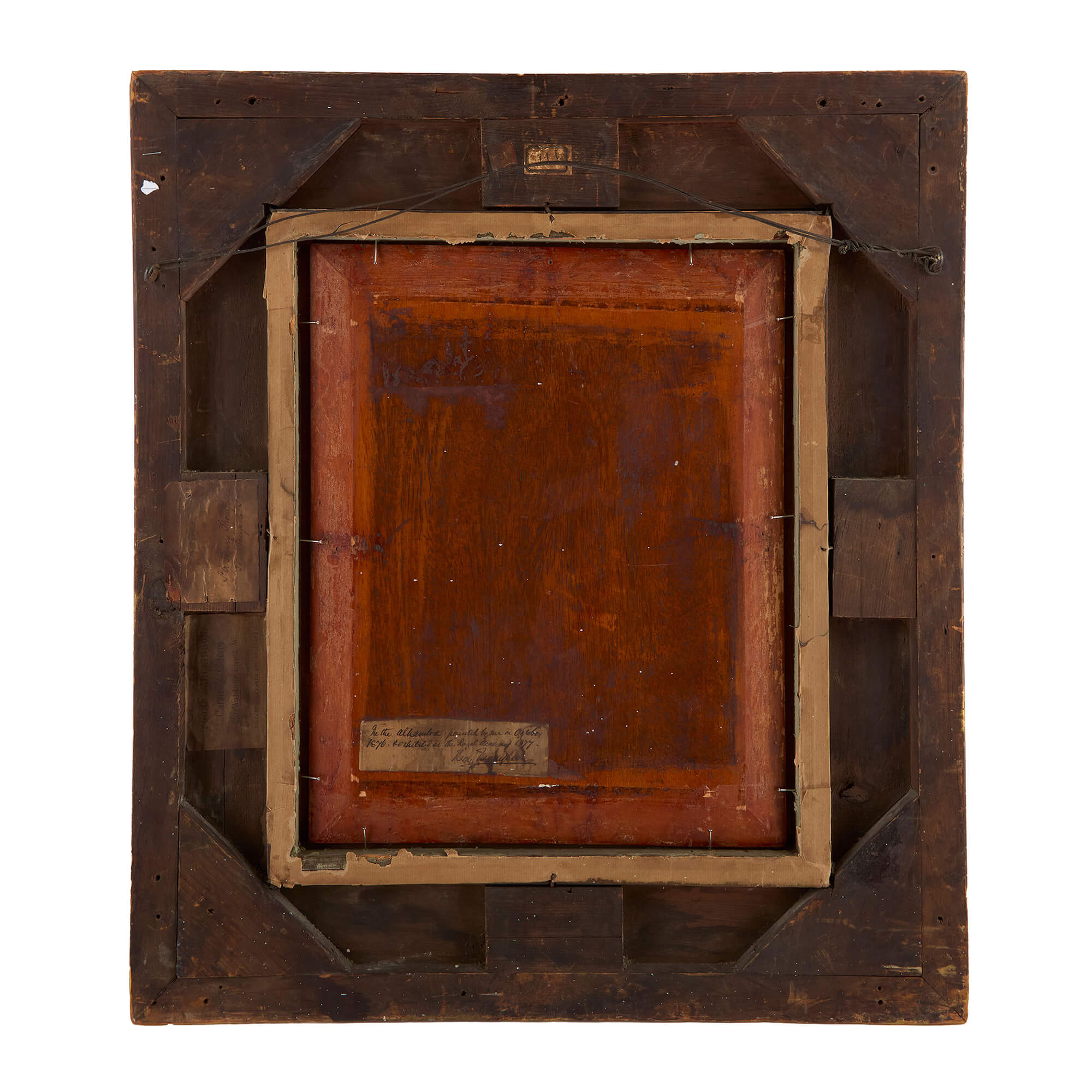 19th century British Orientalist oil painting of Alhambra by Thompson ...