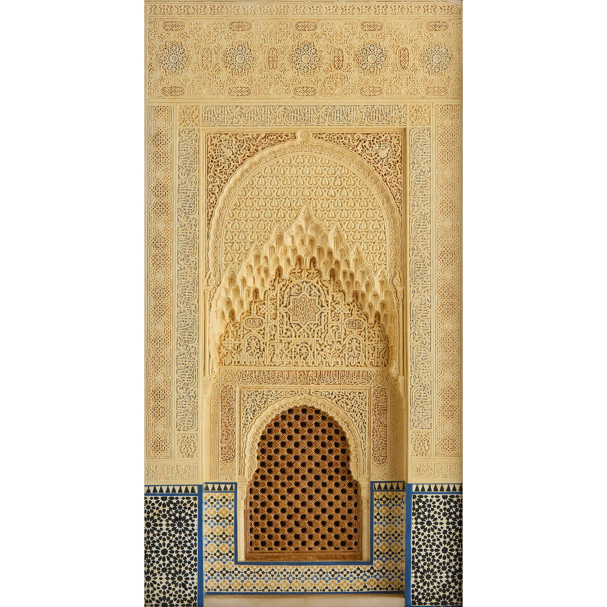 Large antique Spanish plaster relief model of Alhambra | Mayfair Gallery