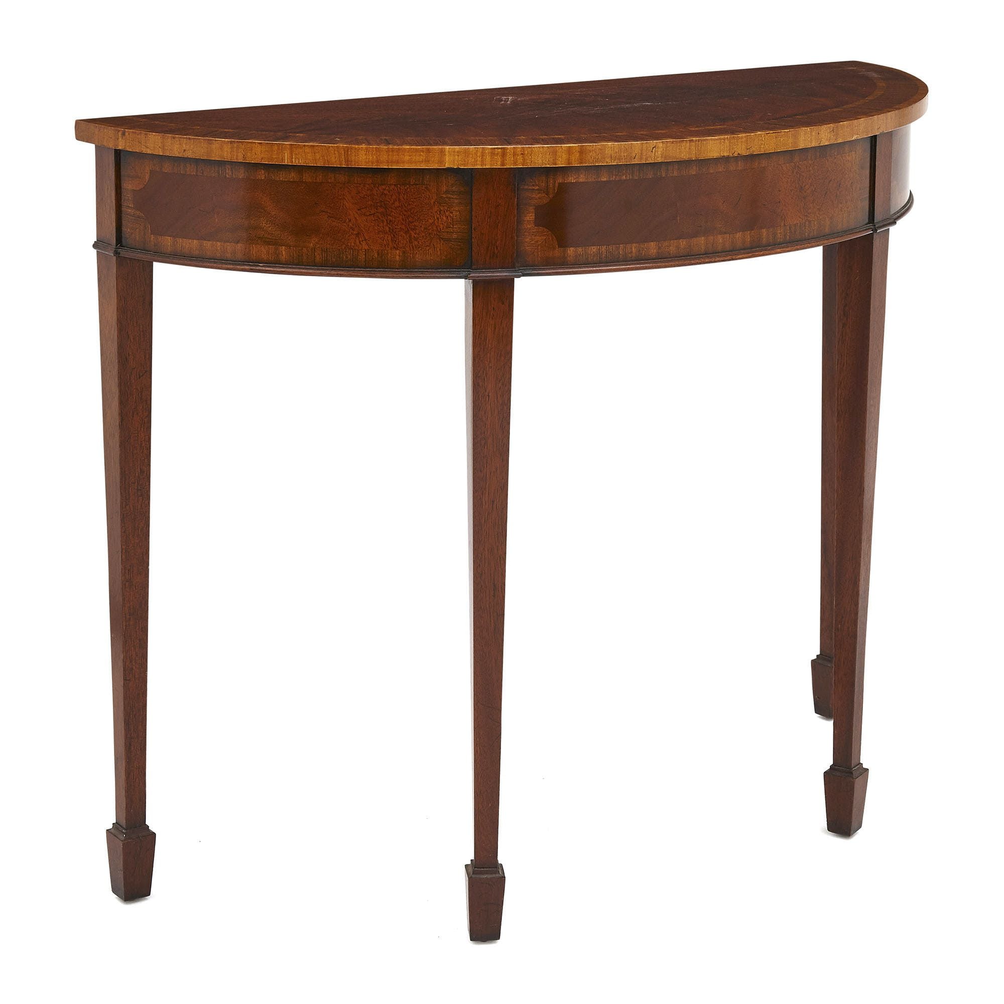 Antique Edwardian demi-lune console table | Mayfair Gallery