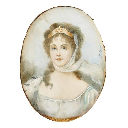 French miniature on ivory of Reine Louise | Mayfair Gallery