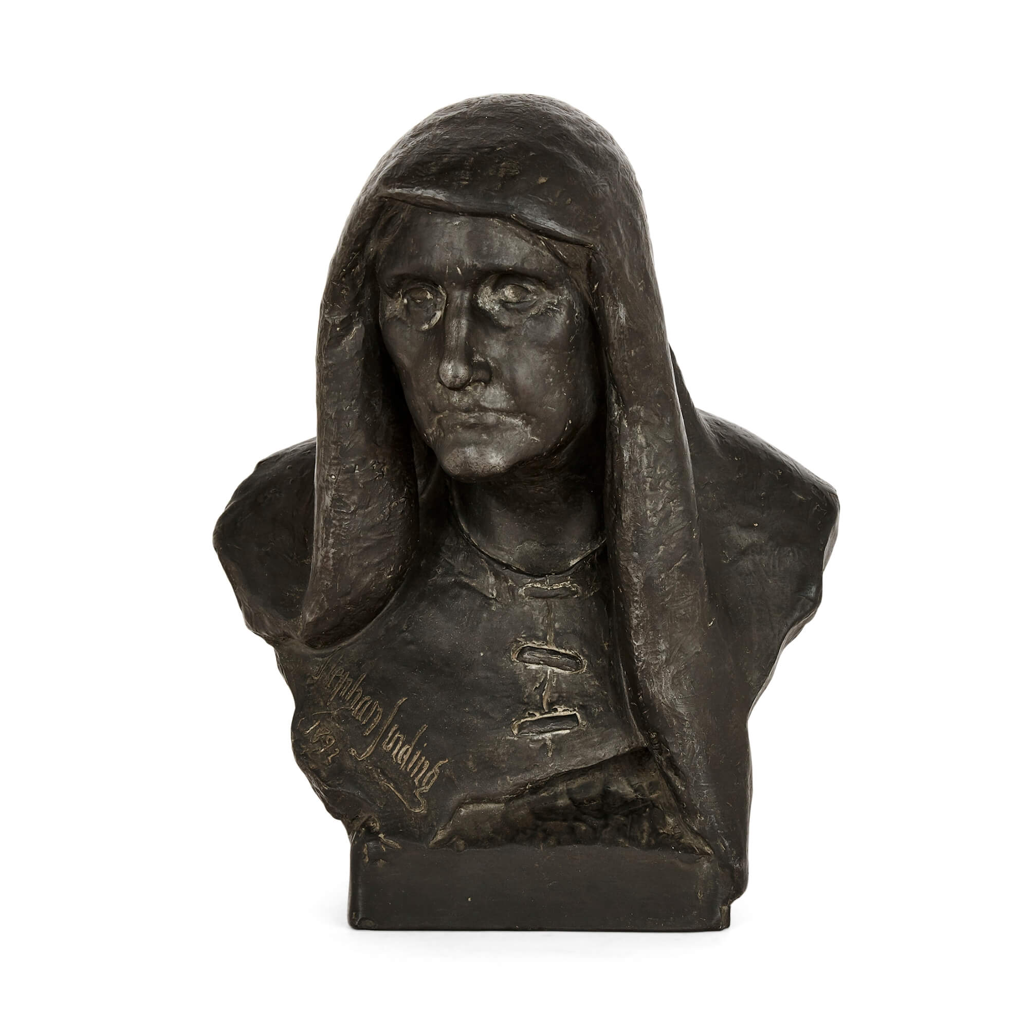 Danish terracotta sculpture bust by Stephan Abel Sinding | Mayfair Gallery