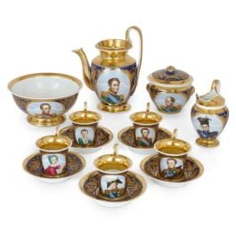 An Early 19th Century Russian porcelain tea set | Mayfair Gallery