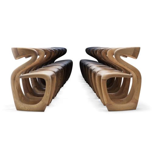 'S Chair', contemporary abstract wooden chair by Tom Vaughan | Mayfair ...