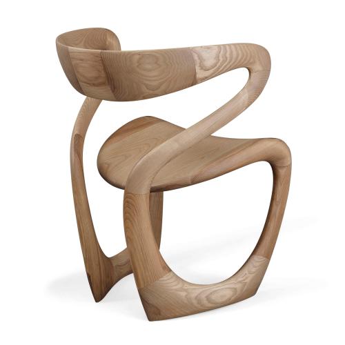 'S Chair', contemporary abstract wooden chair by Tom Vaughan | Mayfair ...