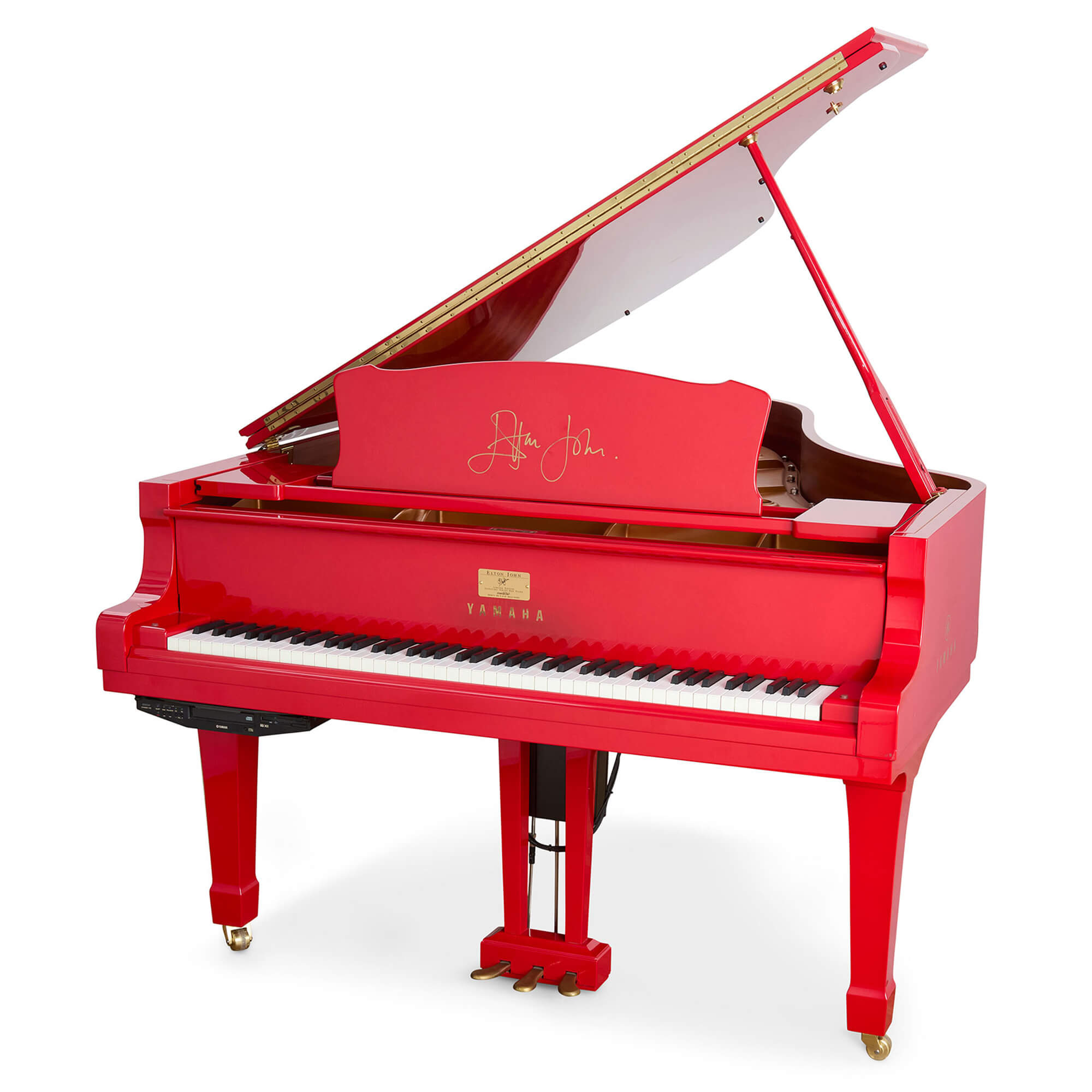 Elton John limited edition Signature series red piano by Yamaha ...